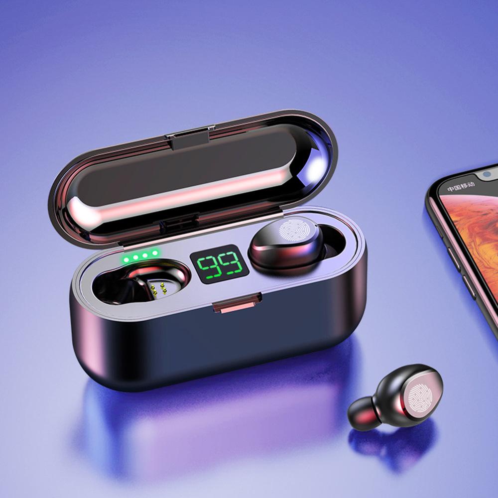 Buy F9 TWS Bluetooth 5.0 Earphone Touch HIFI Stereo Mini Headset Sport ...
