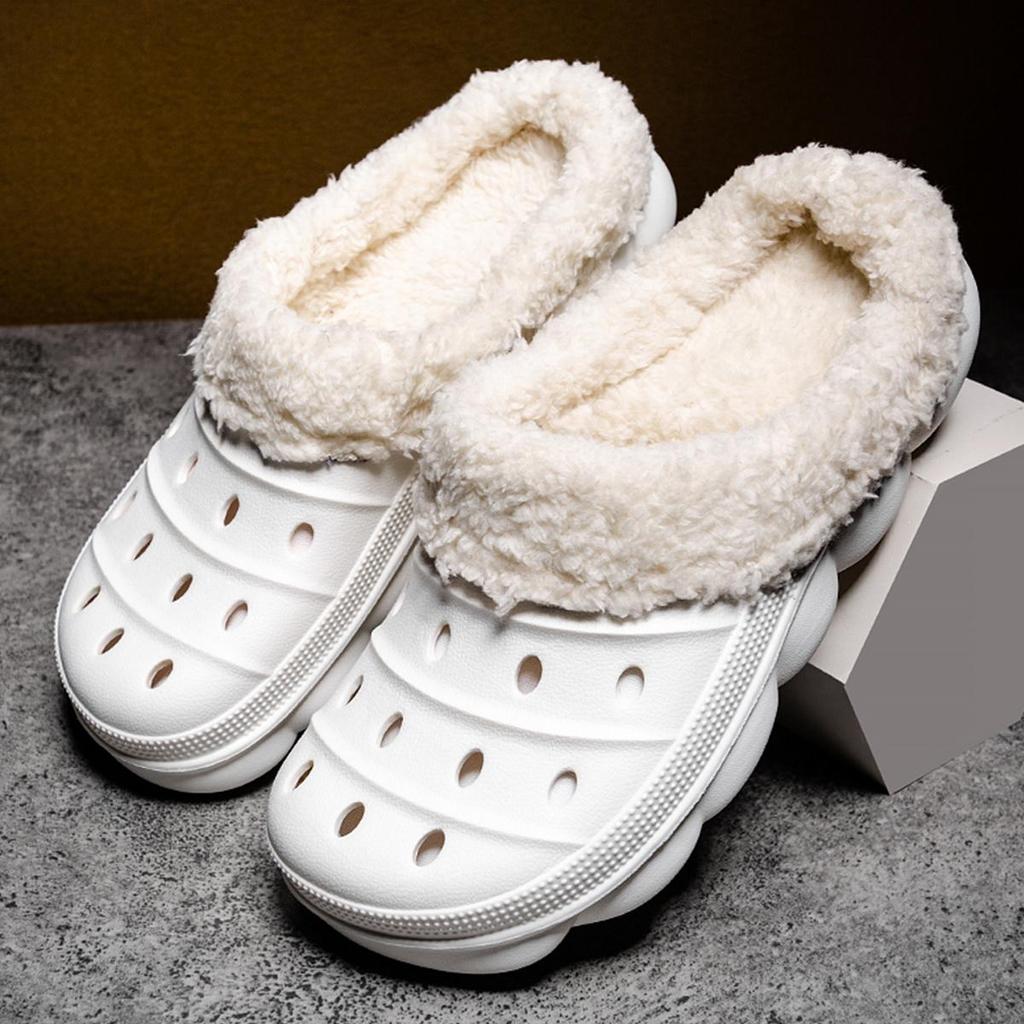 Buy Autumn and winter cotton slippers hole shoes at affordable prices ...