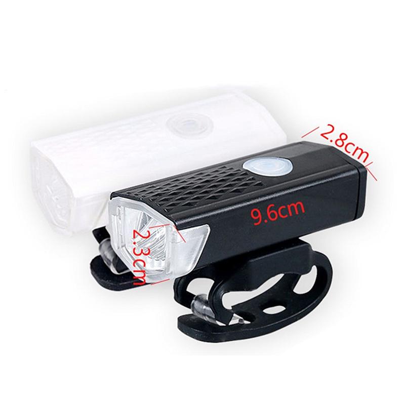 Bike Light USB Rechargeable 300 Lumens Bicycle Lamp Front Headlight ...