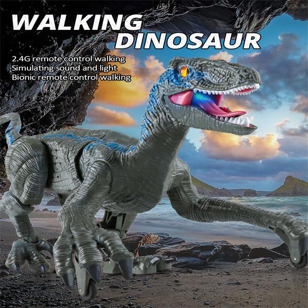 Buy 2.4G RC Dinosaur Raptor Jurassic Remote Control Velociraptor Toy Electric Walking Dino ...