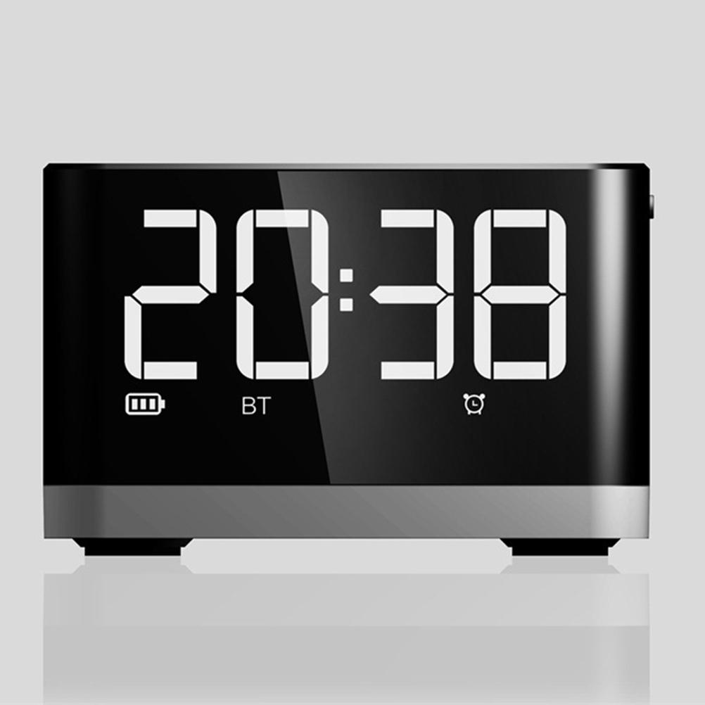 Buy Mini LED Clock Digital Radio Clock with Bluetooth Speaker for Home ...