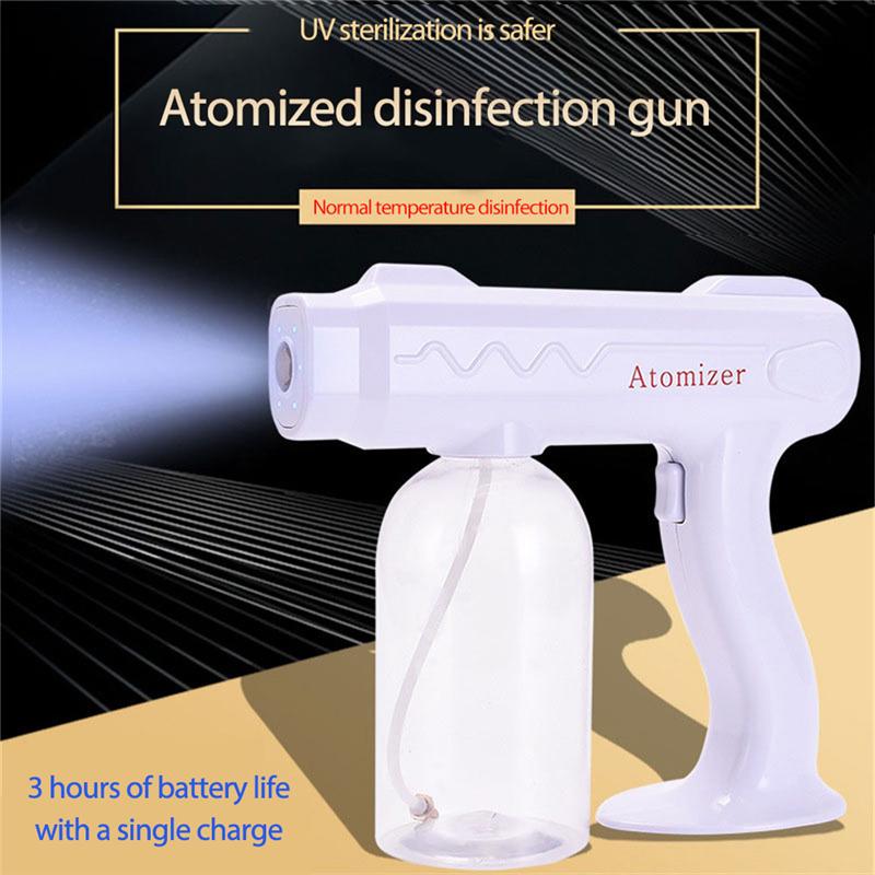 Buy 800Ml Disinfection Blue Light Spray Gun Portable Wireless Charging ...