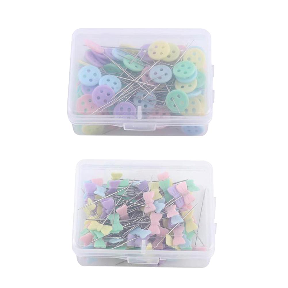 Buy Yousheng Head Pins DIY Quilting 200Pcs Patchwork Craft Button Bow ...