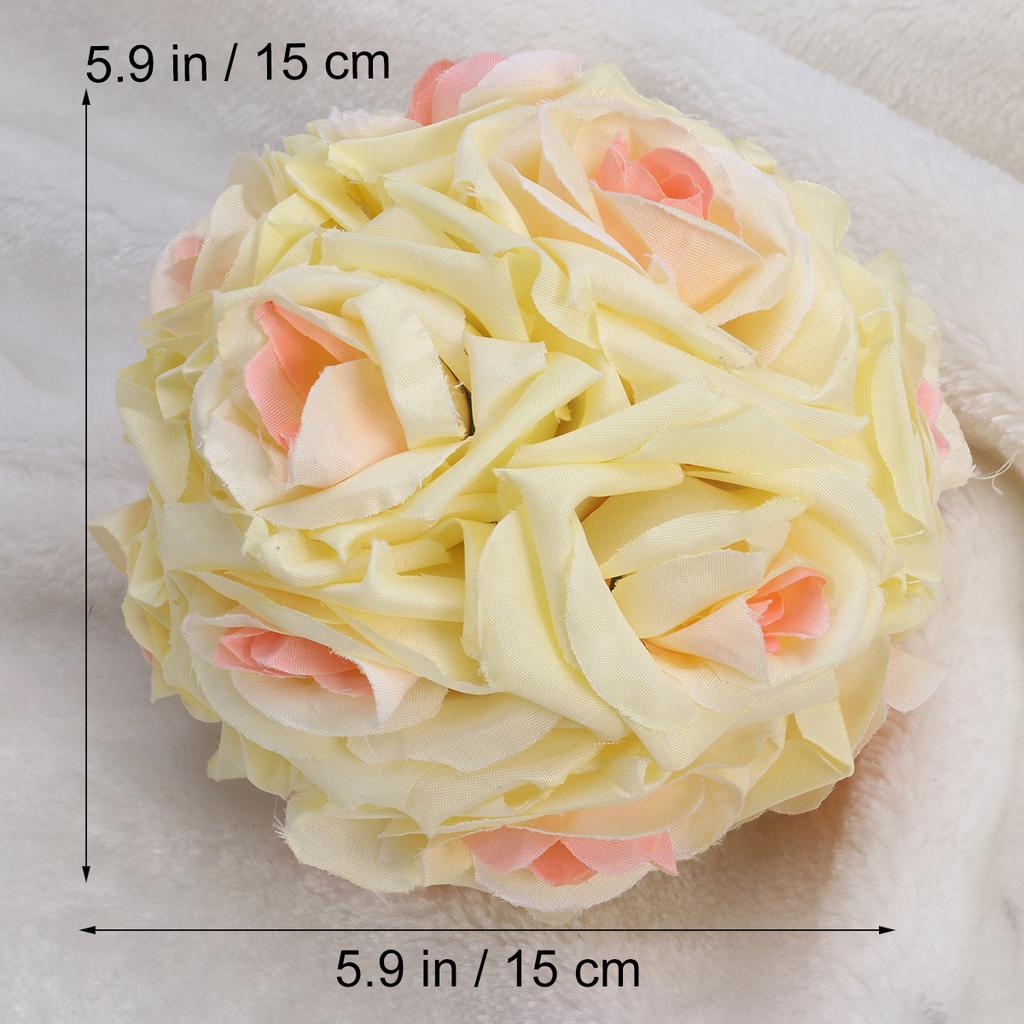 Buy Romantic Rose Flower Ball Artificial DIY Hanging Rose Ball for ...