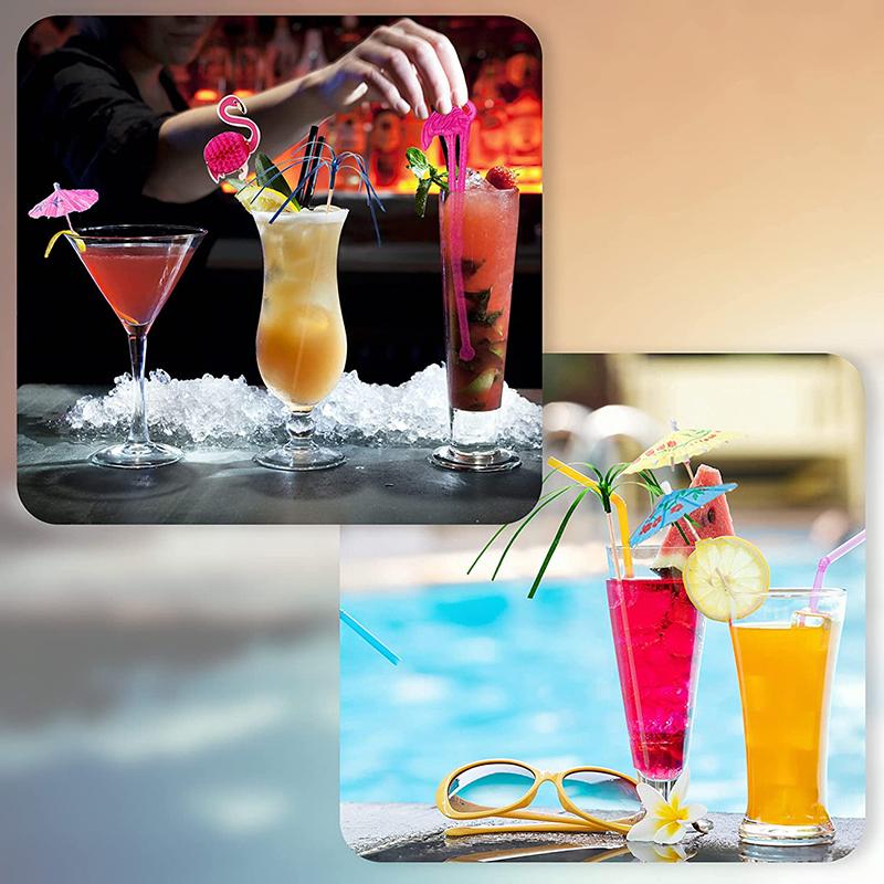 80 Pcs Cocktail Decorations, Cocktail Accessories Party Pack with ...