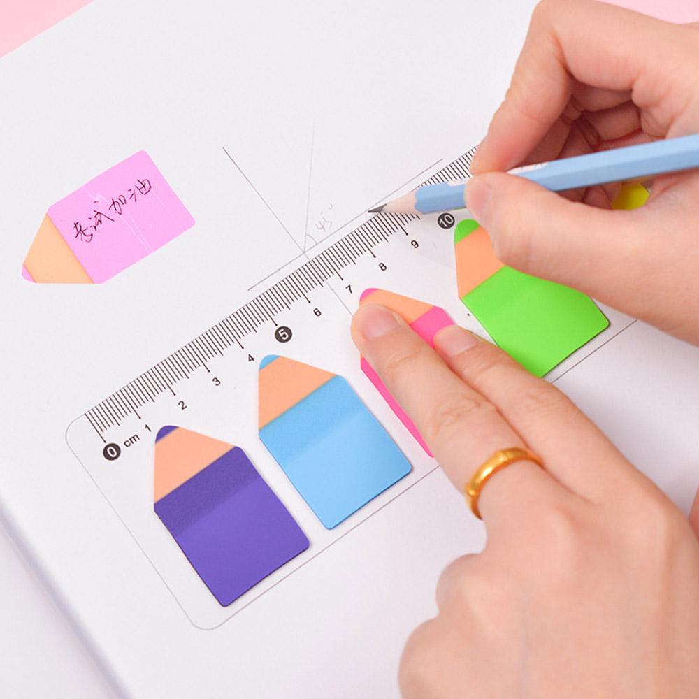 Buy 20sheets*5color Rainbow Fluorescence Index Notepad Notes at ...