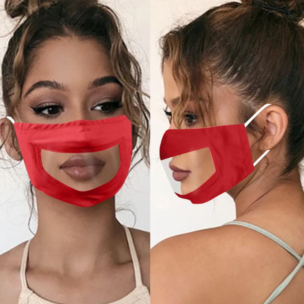 Buy Mask With Clear Window Visible Expression Face Cover For Deaf Mute ...