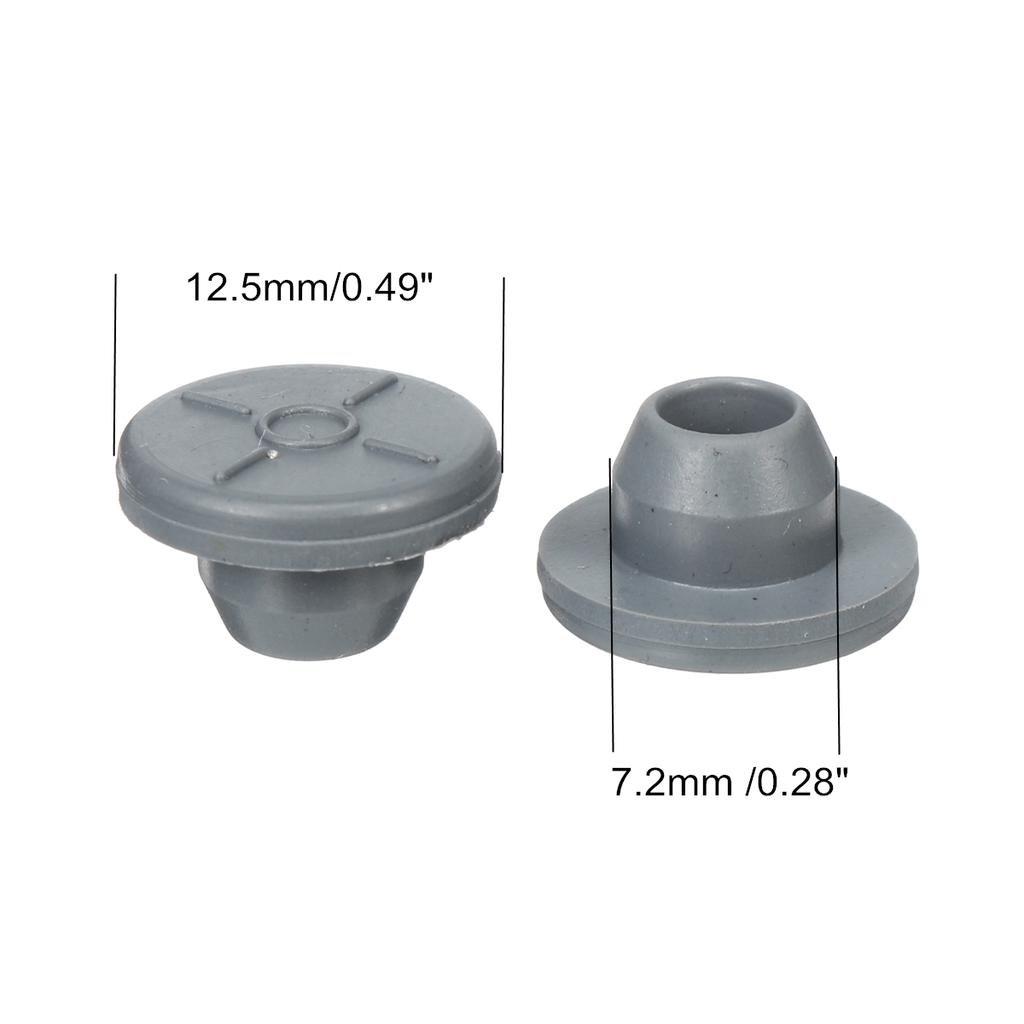 Buy 100PCS Rubber Stoppers Self Healing Injection Ports Inoculation For ...