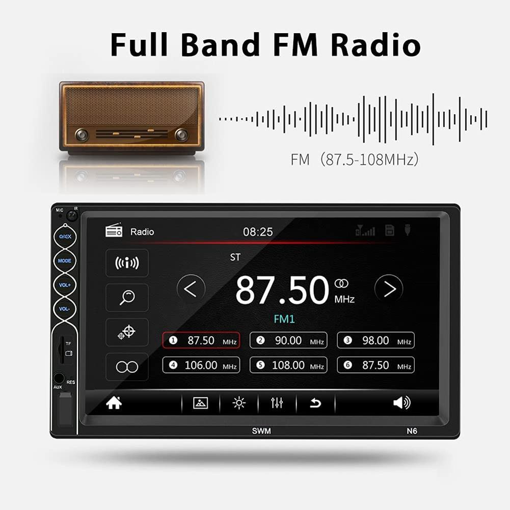 Buy 7 Inch Touchscreen Double Din Stereo Car Radio Audio Receiver MP5 ...