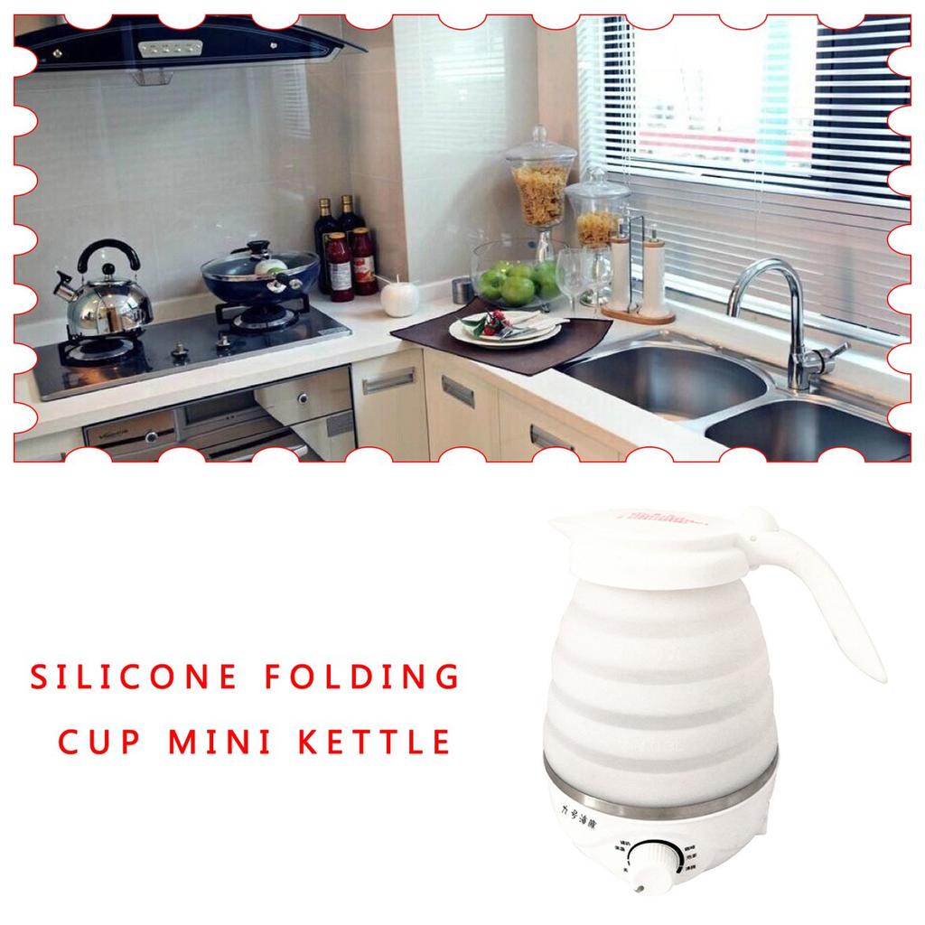 LLLR Silicone Folding Cup Mini Kettle Portable Electric Kettle Intimate ...