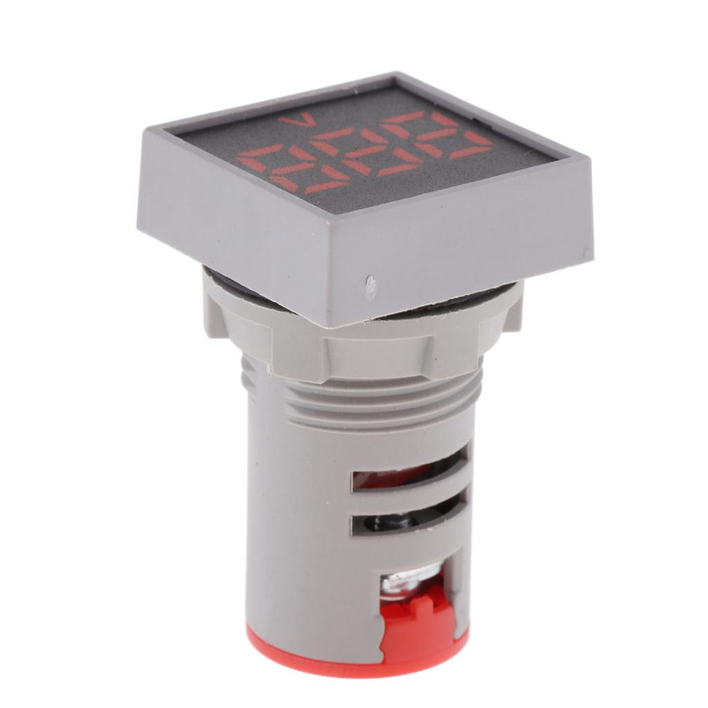 Buy Mini Digital Voltmeter Voltage Meter Monitor Square Panel Indicator ...