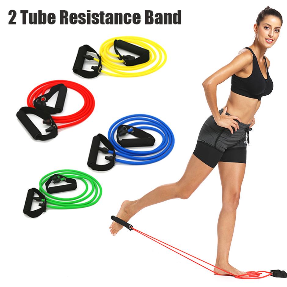 Buy Portable Home Gym Workout Resistance Band and Toning Bar Yoga ...