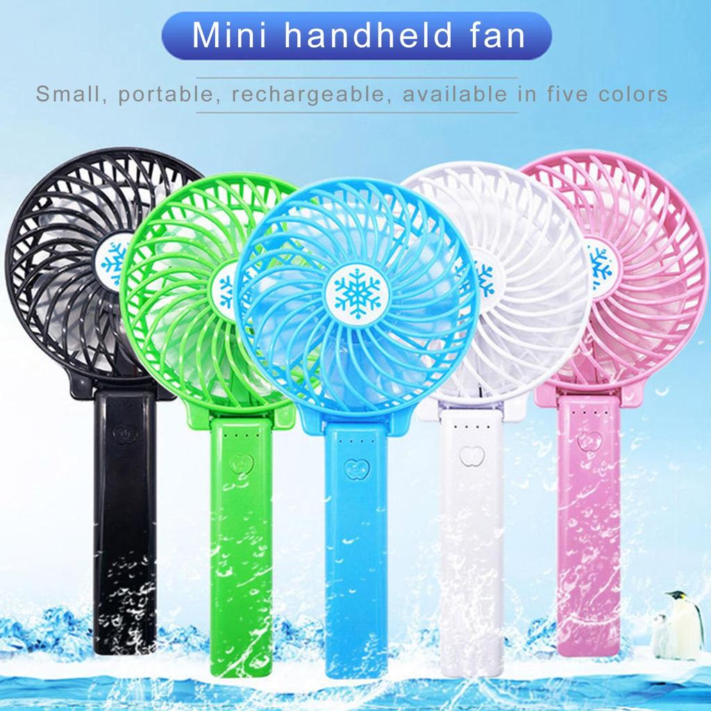 Buy Portable Fans Handheld USB Rechargeable Fan Desktop Cooler Hand ...