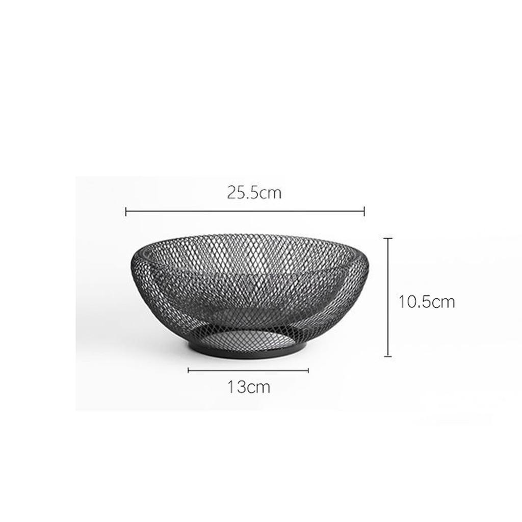 Buy [BC] Double Wall Metal Mesh Decorative and Fashional Fruit Bowl ...
