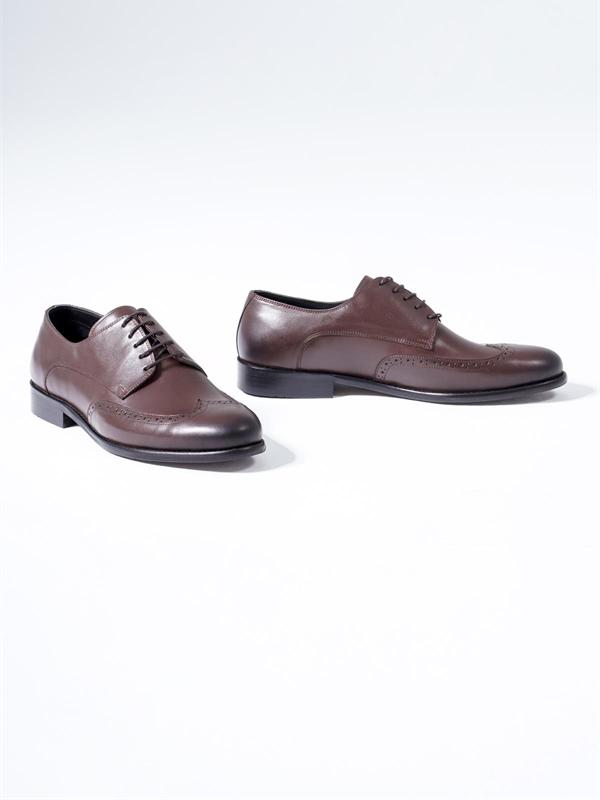 Buy Callizio Men's Genuine Leather Classic Dress Shoes Casual Derby ...