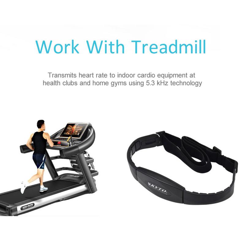Buy KYTO 5.3KHZ Heart Rate Transmitter Chest Strap Belt Smart Digital ...