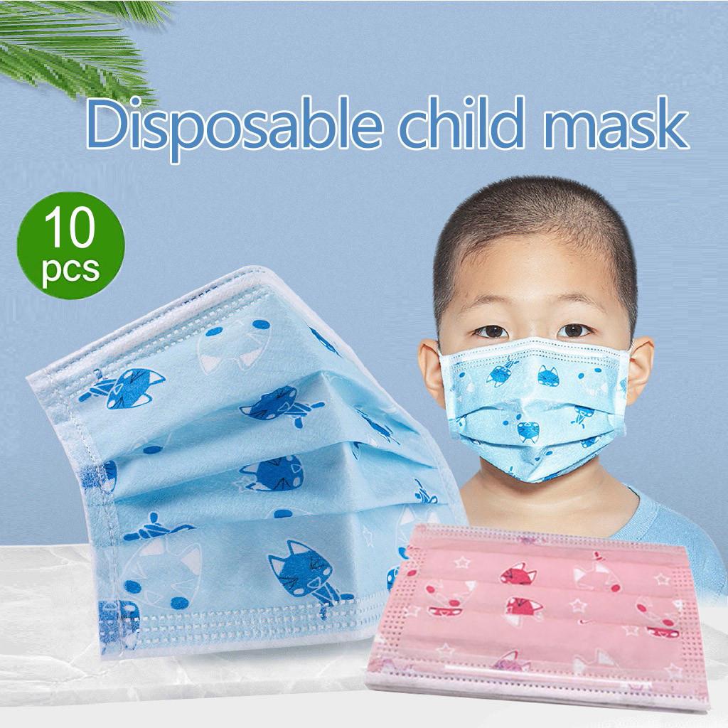 Buy Disposable Boy And Girl Cartoon Masks For Children 3-Layer Mask ...
