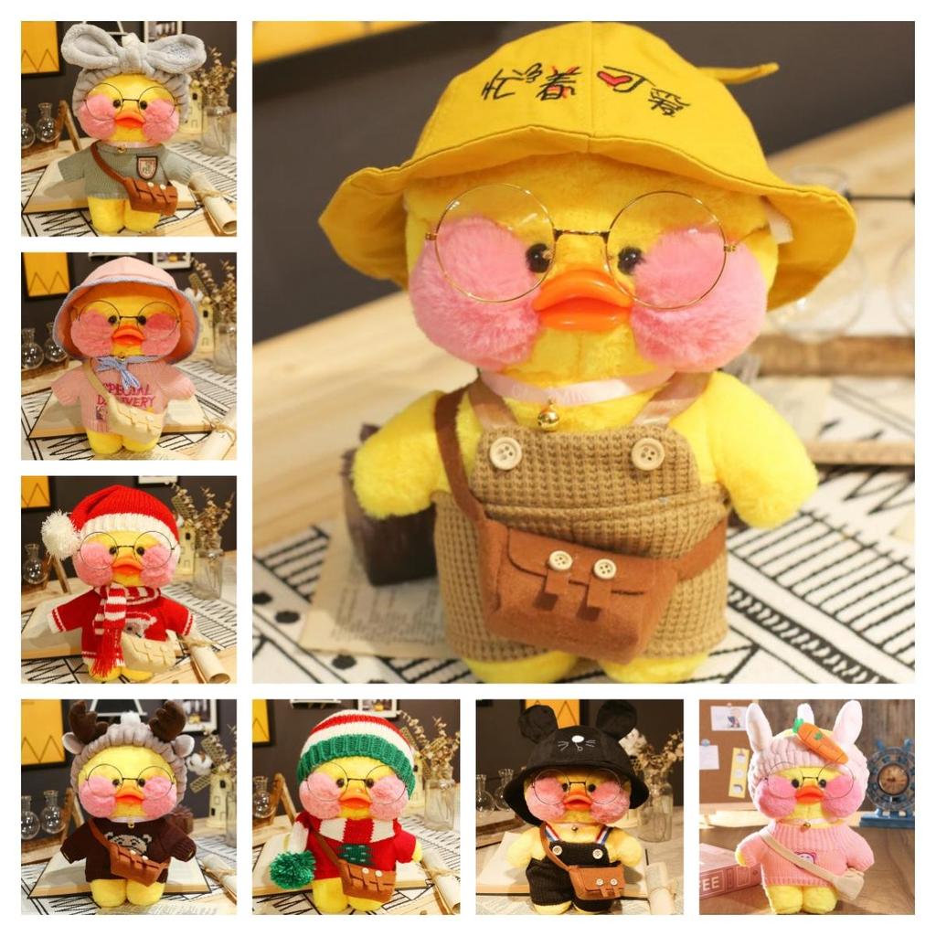 Cartoon Kawaii 1pc 30cm Lalafanfan White Duck Hyaluronic Acid Duck ...