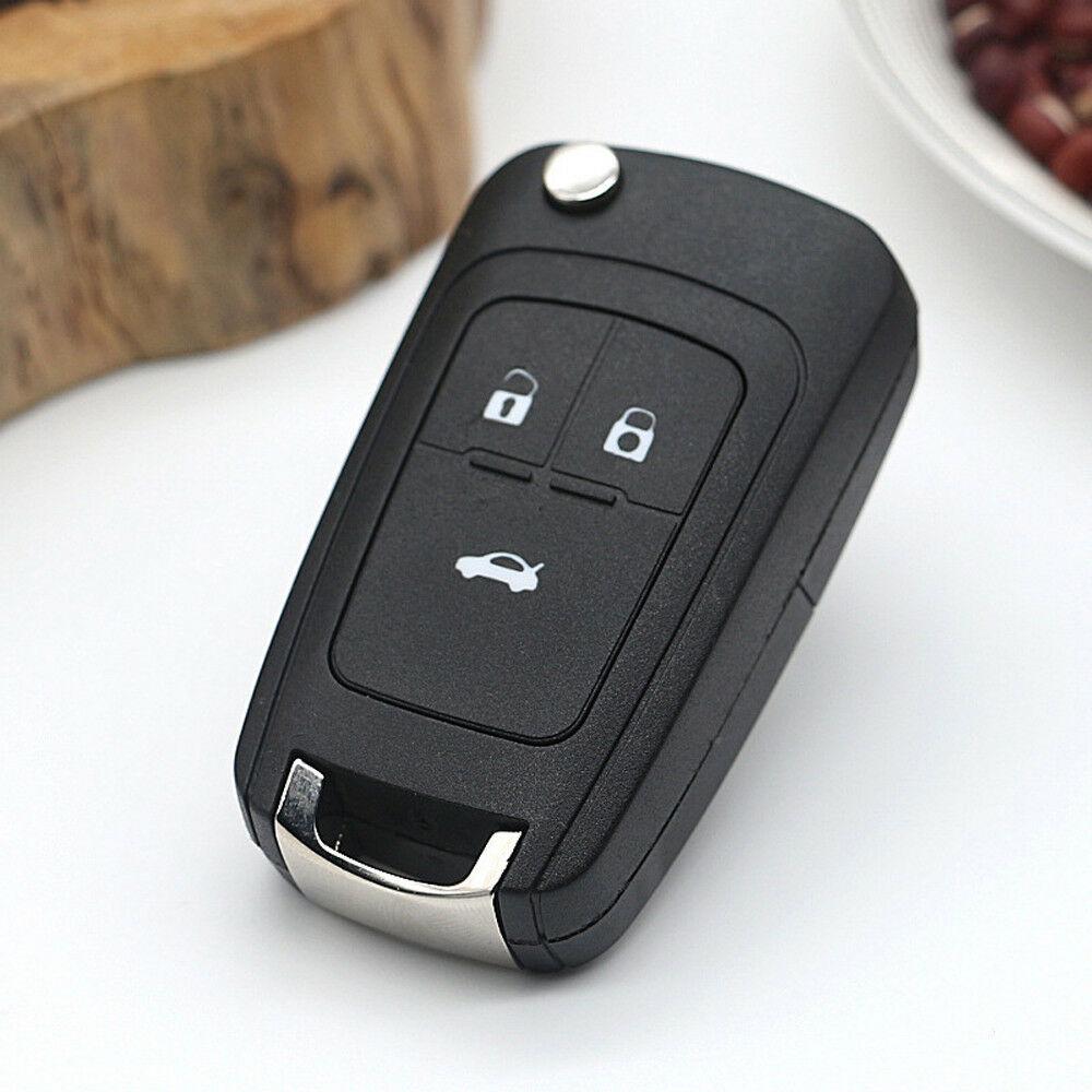 Buy 3 Button Car Key Shell Case For Chevrolet Cruze Replacement Flip ...