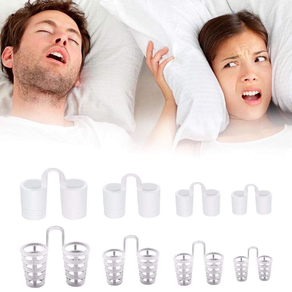 Buy Silicone Snoring Machine Mini Snoring Nose Clip 8 Piece Anti ...