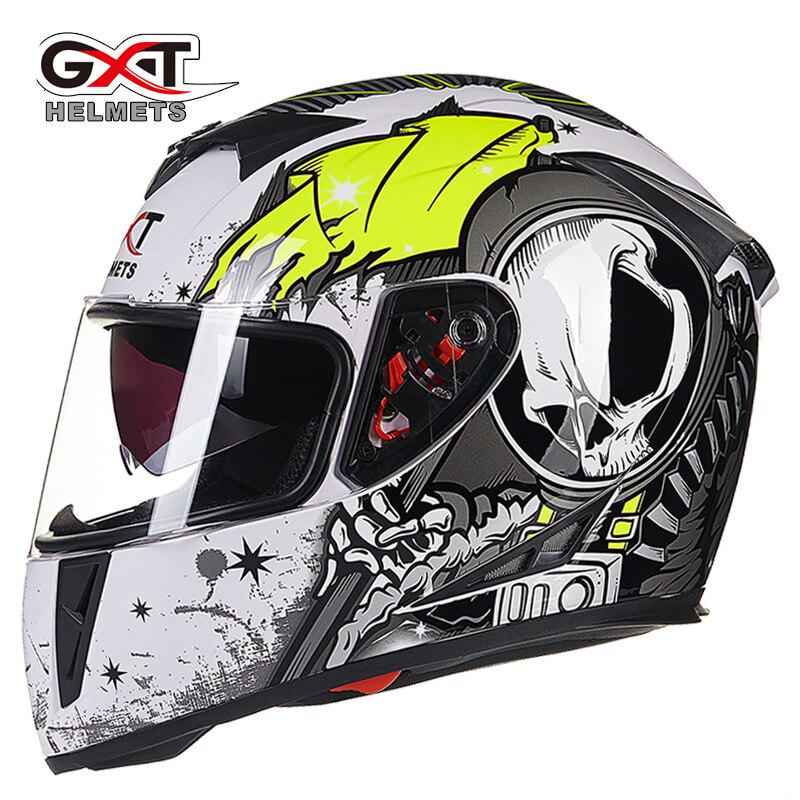 Buy GXT Motorcycle Helmet Moto Biker Full Face Helmets Riding Double ...