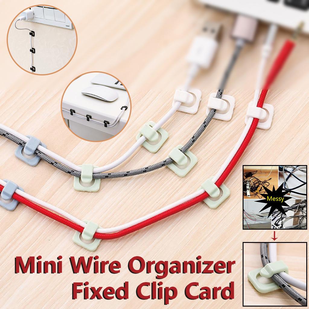 Buy Fashion Mini Wire Organizer Fixed Clip Card Network Cable Data ...