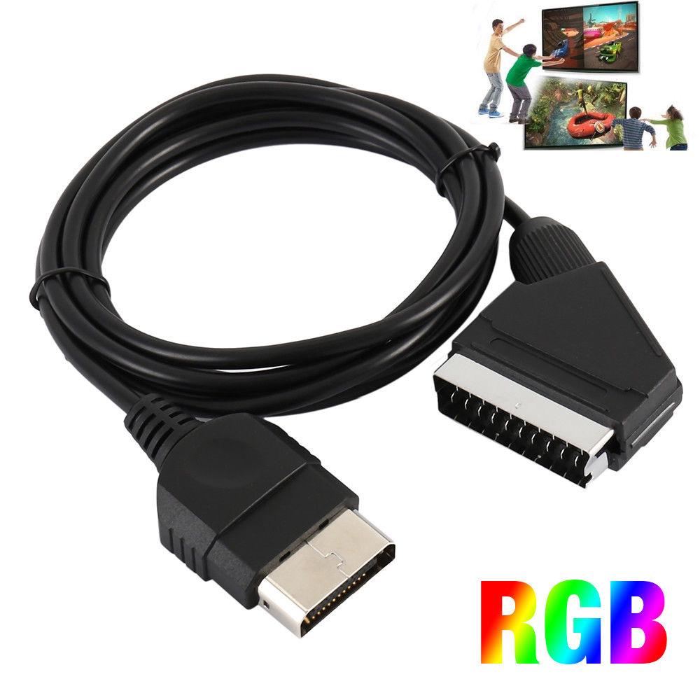 1.8M RGB AV HD TV Veri Kablosu Konnektörü Siyah Tel Adaptörü Elektronik ...