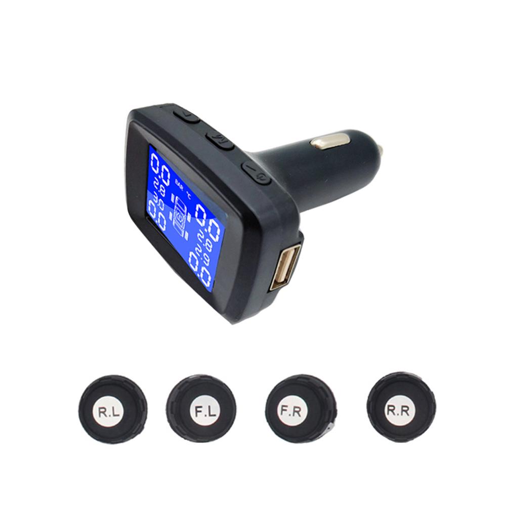 Buy Tire Pressure Monitoring System Wireless TPMS Cigarette Lighter ...