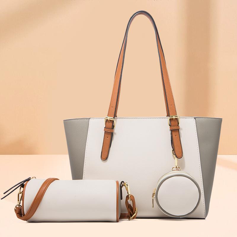 Cheap Women's Fashion Large-capacity Three-in-one Handbag Simple ...