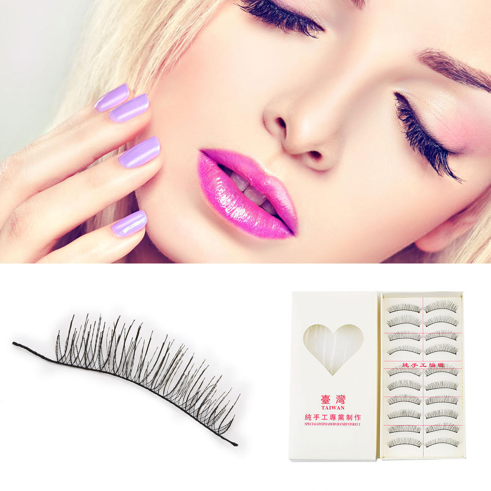 Cheap 1set/10 Pairs Handmade Fake False Eyelash Lashes Natural ...