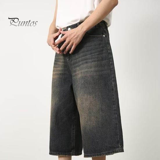 Купить Мужские летние укороченные джинсы со средней посадкой и ...