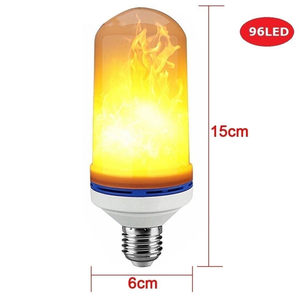Buy E26 LED Flicker Flame Light Bulb Simulated Burning Fire Effect ...