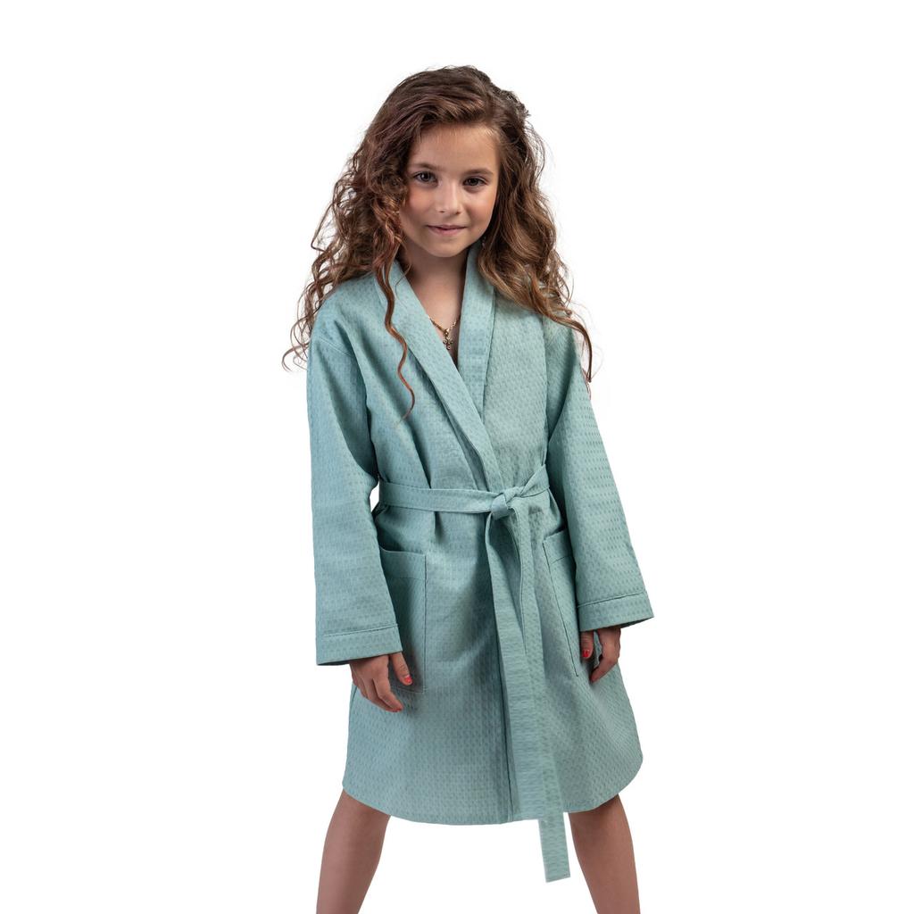 Buy Children's waffle robe Luxyart Kids Robe for girls 4-7 years old 30 ...