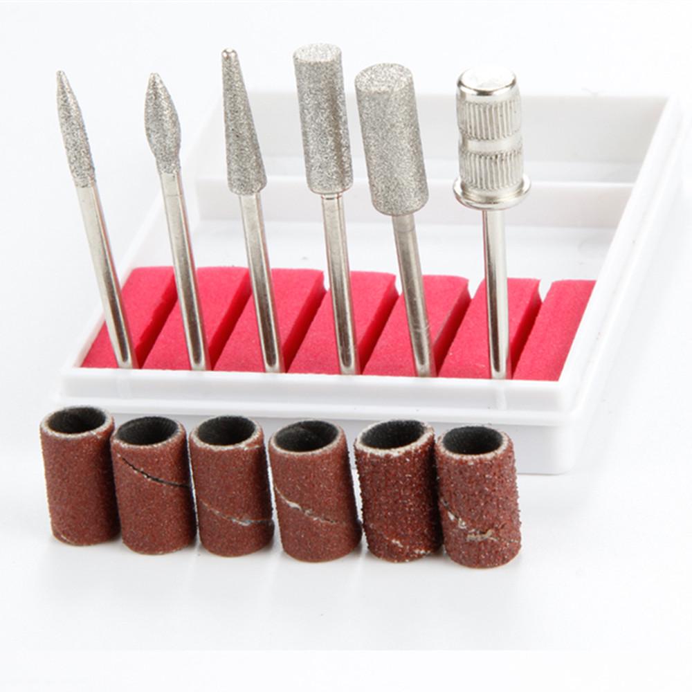 Buy 6Pcs Nail Files Bits Apparatus For Manicure Polishing Set Smoothing ...