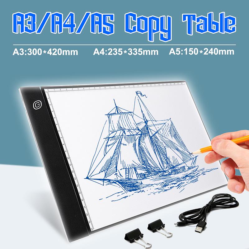 A3/A4/A5 Scale Copy Table LED Tracing Light Box Board Art Tattoo ...