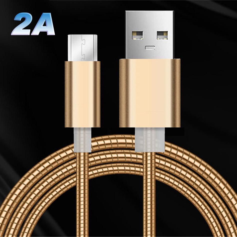 Buy Micro USB Cable Fast Charge USB Data Cable Sync Cord With Metal ...