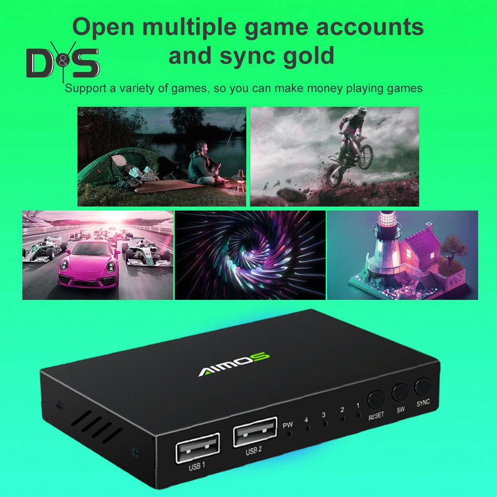 Buy 4 Port USB Controller Computer Mouse Synchronizer Keyboard KVM Switch Splitter at affordable ...