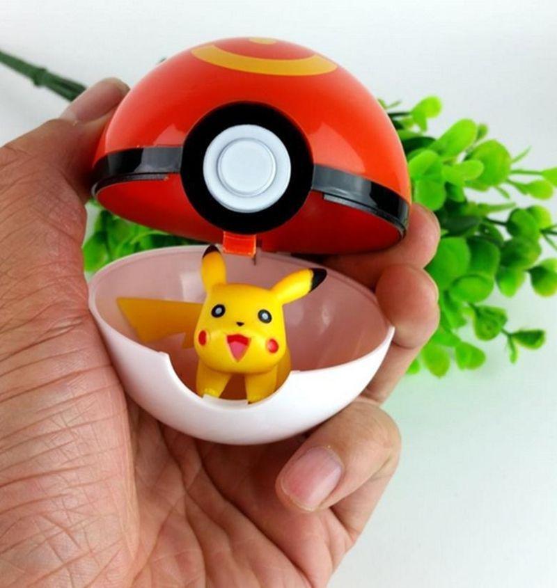 10Pcs Anime Monster Pokeball Pop-up Poke Ball 7cm Figure Toys Cosplay ...