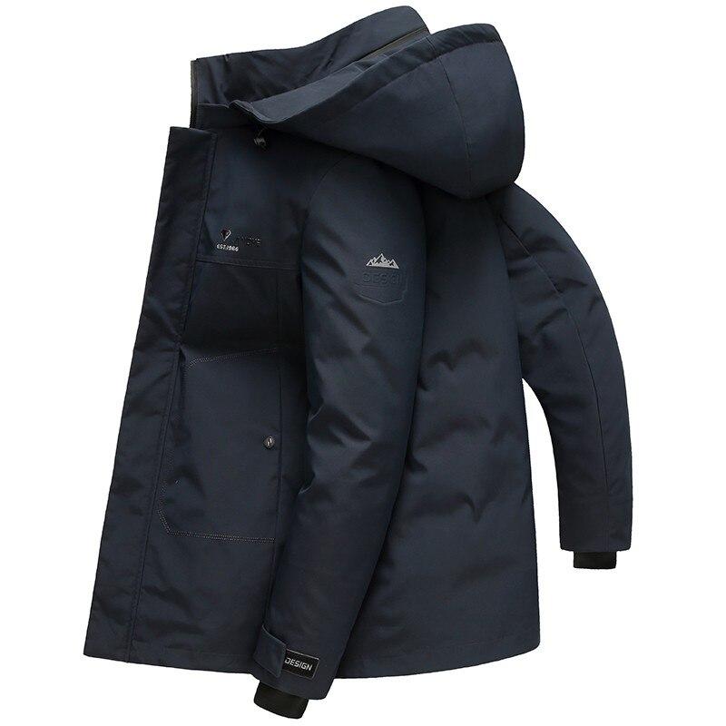Buy Men Winter New Detachable Inner Bladder Warm Thick Hood Parkas ...