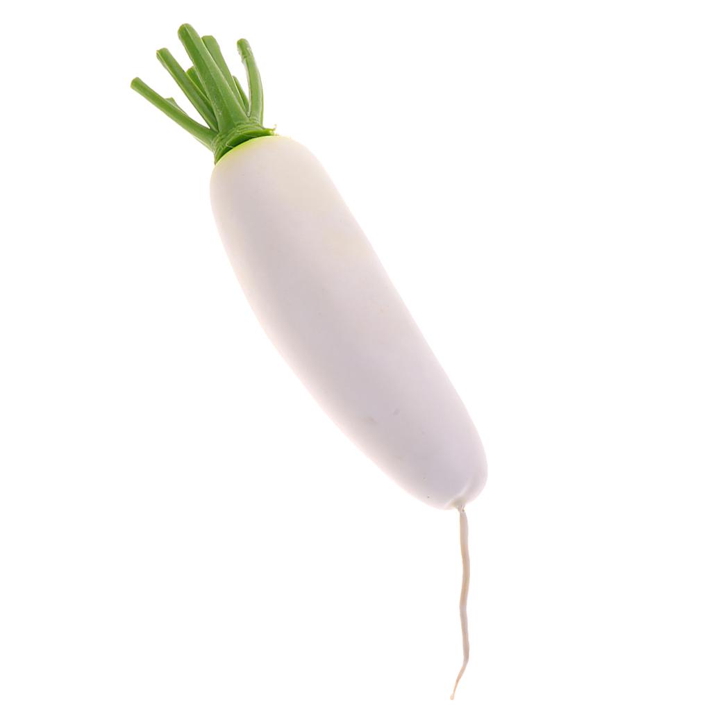Satın alın Decorative Plastic Artificial Fake Vegetables Carrot White ...