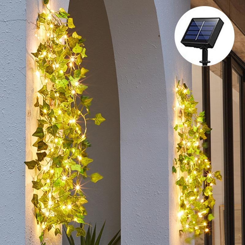 Cheap Solar rattan light string LED outdoor artificial rattan string ...