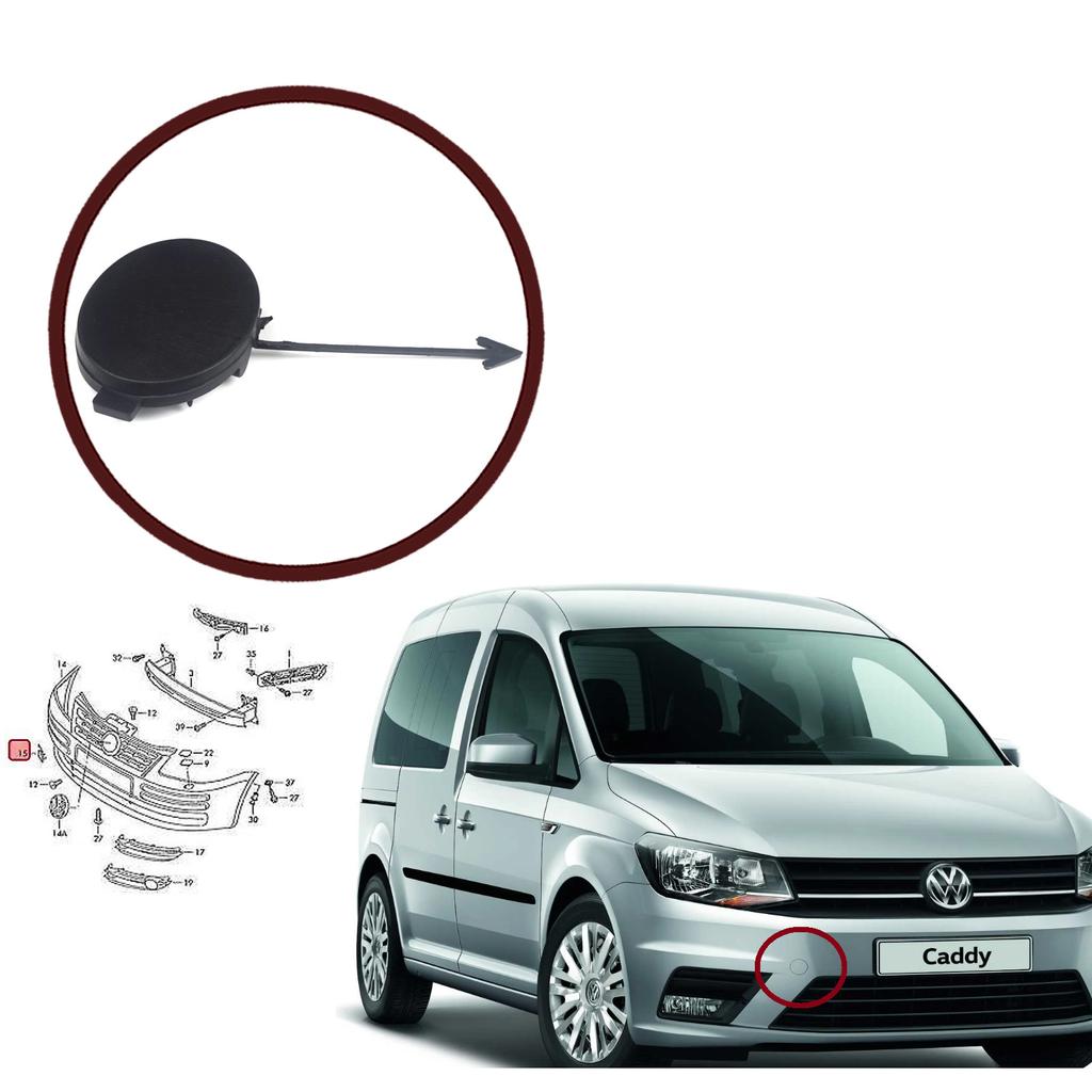 Satın alın ESP1091 Front Bumper Tow Eye Hook Cover Cap 2K5807241B for ...