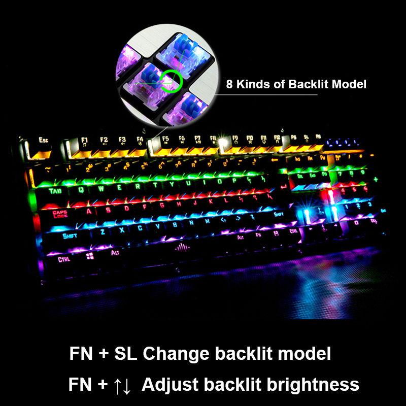 Buy Uk K29 Wired Mixed Backlit Usb Ergonomic Gaming Mechanical Keyboard ...