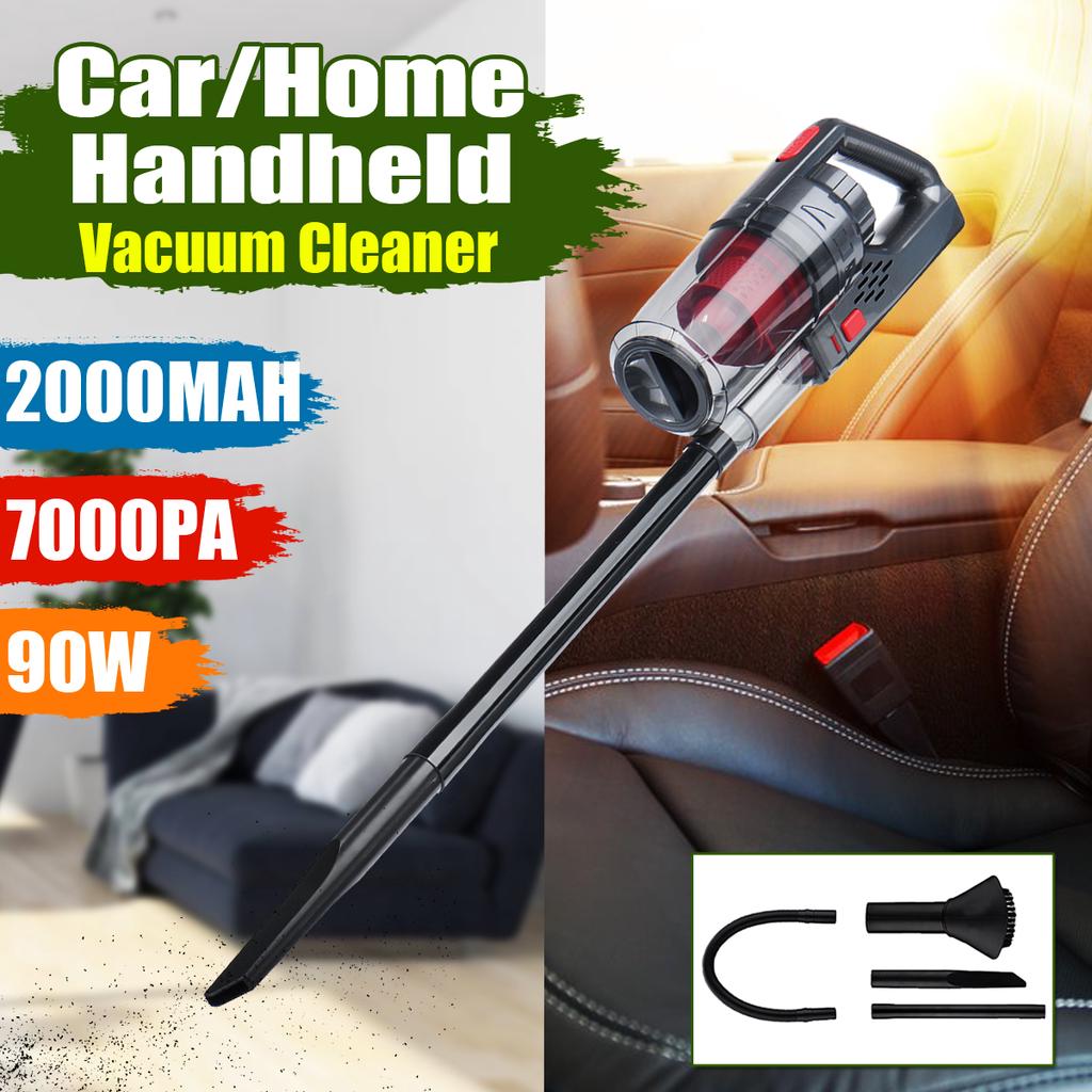 12V DC Lightweight Portable Vacuum Cleaner With Car Cable 150W 6000PA ...