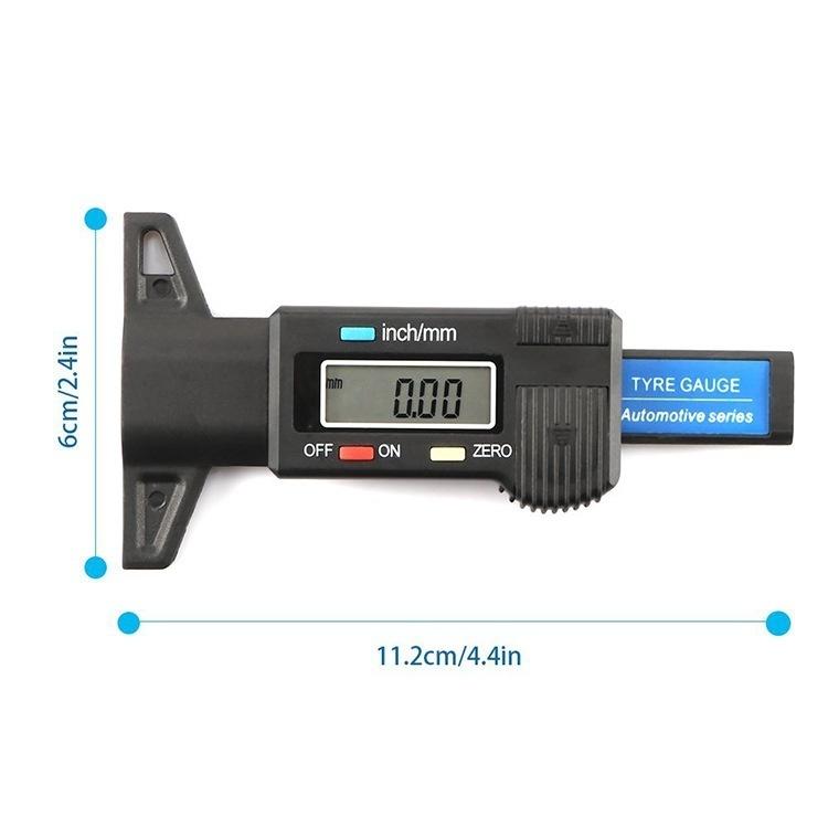 Cheap Digital Tire Pattern Depth Ruler 0-25mm Tire Wear Detection Car ...