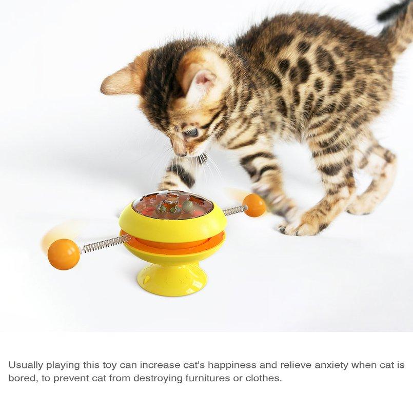 BMS Cat Toys Creative Turntable Catnip With Suction Cup Base With Funny ...