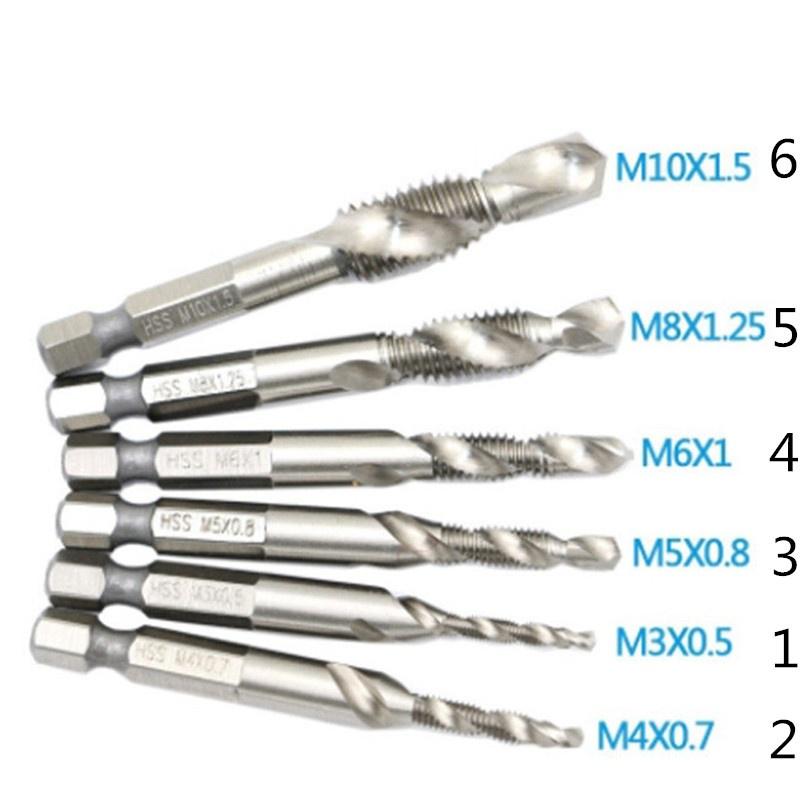 Tap Screw Thread Threading Pot Plug Tool Pin Drill Bit Hand Lathe Tool ...