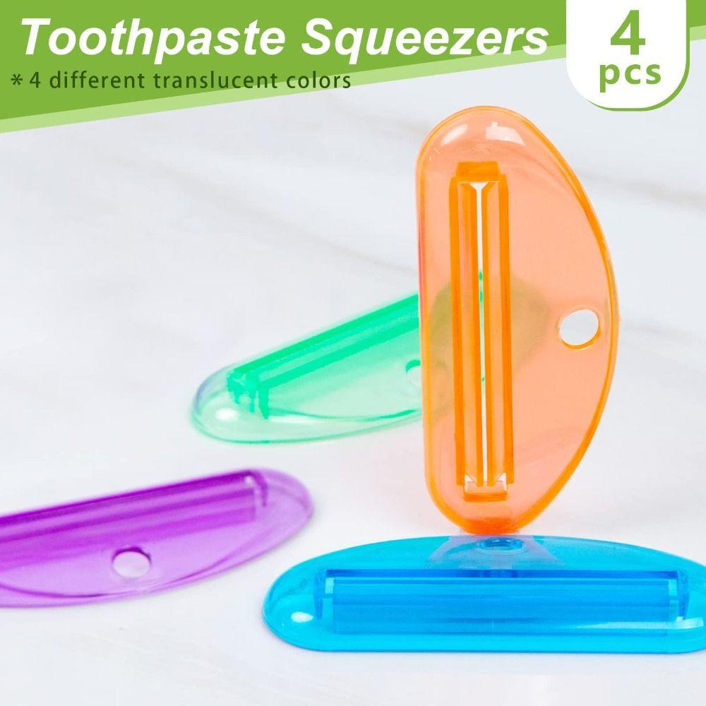 15 PCS Oval Toothpaste Dispensers Clips Manual Rolling Toothpaste ...