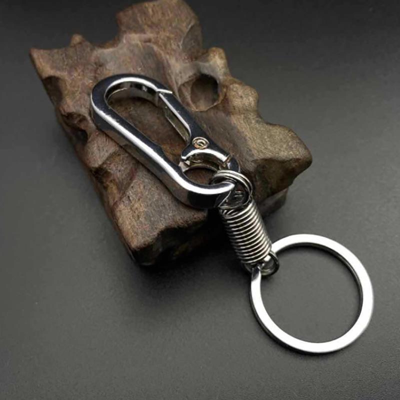 Satın alın Spring Gourd Buckle Belt Clip Loop Metal Key Chain Men Car ...