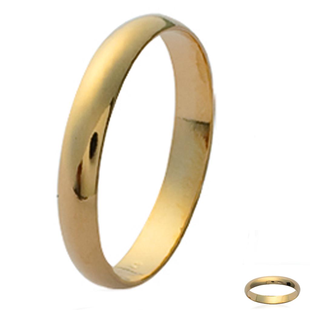 Wedding Band Gold Plated 'Half Ring' Gold - 3 Mm – buy the best ...